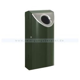 Mülleimer Scoop Twin Außenbehälter Grün 60 L mit feuerfesten Metallinneneimer