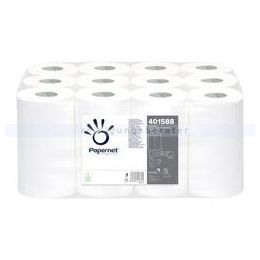 Papernet Handtuchrollen Werra Tissue-Recycling weiß 21 cm x 120 m 12 Rollen/Paket, Innenabwicklung, 1-lagig