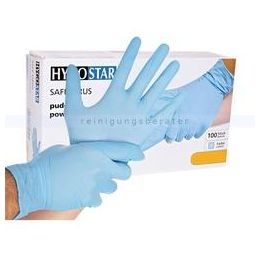 Untersuchungshandschuhe Hygostar Nitril Safe Virus blau XL virendicht, puderfrei, unsteril, latexfrei, 100 Stück/Box