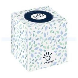 Papernet Cube Kosmetiktücher 2-lagig 2-lagig, samtweiche weiße Kosmetiktücher 88er Würfelbox