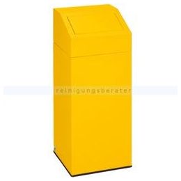 Abfallsammler Var Wertstoffsammler 45 L gelb verzinktes Stahlblech, pulverbeschichtet, widerstandsfähig