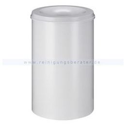 Papierkorb (feuersicher) 110 L Weiß selbstlöschender Papierkorb mit Deckel