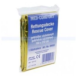 Rettungsdecke Ampri Med Comfort gold-silber 2100 x 1600 mm