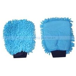 Autowaschhandschuhe Rasta 2in1 Mikrofaser blau mit 2 verschiedenen Seiten für unterschiedliche Zwecke