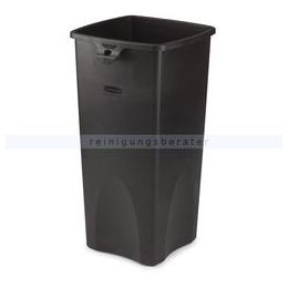 Mülleimer Rubbermaid Untouchable Container Schwarz 87 L Abfallbehälter mit Reissverschluss und Beutelhalter
