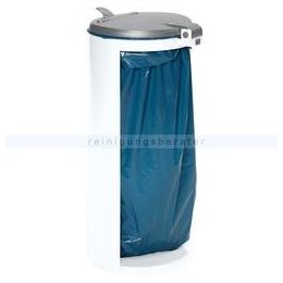 Müllsackständer Var Kompakt Junior Mülleimer 120 L weiß für 120 L Müllsäcke, für den Innen- und Außenbereich