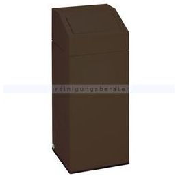 Abfallsammler Var Wertstoffsammler 45 L braun deep brown verzinktes Stahlblech, pulverbeschichtet, widerstandsfähig