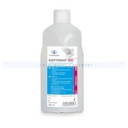 Dr. Schumacher Händedesinfektion Aseptoman Gel 1 L alkoholisches parfümfreies Handdesinfektionsmittel