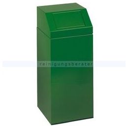 Abfallsammler Var Wertstoffsammler 45 L grün verzinktes Stahlblech, pulverbeschichtet, widerstandsfähig