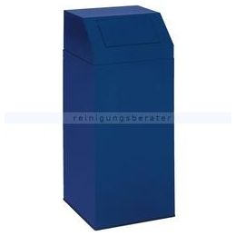 Abfallsammler Var Wertstoffsammler 45 L enzianblau verzinktes Stahlblech, pulverbeschichtet, widerstandsfähig