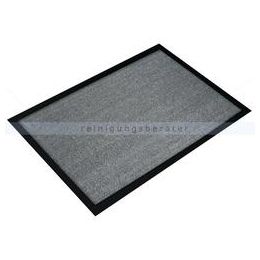 Floortex FC480120VALGR Doortex valuemat grau 80 x 120 cm für den Innenbereich, mit anti-rutsch Vinylrücken