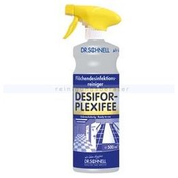 Dr. Schnell Desifor Plexifee 500 ml Oberflächendesinfektion gebrauchsfertig mit Sprühkopf, mikrobiozide Wirkung, Acryl