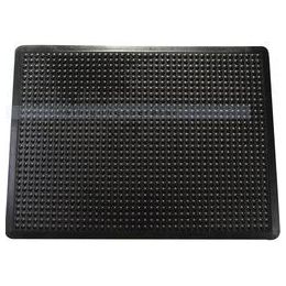 Floortex FR490120FBM Doortex anti-fatigue mat 90 x 120 cm ergonomische Gummimatte mit schwarzen Noppen, Anti-Ermüdung