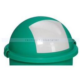 Mülleimer Deckel Var Kopfteil für Pushbin 50 L grün Pushdeckel mit Einwurfklappe, aus Kunststoff