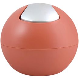 Spirella Kosmetikeimer Bowl-Matt, 1 l, mit Schwingdeckel, Ø: 16 cm, in verschiedenen Farben erhältlich, rot