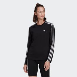 adidas Sportswear Große Größen: Langarmshirt, schwarz, Gr.L