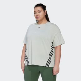 adidas Performance Große Größen: T-Shirt, grün-schwarz, Gr.44/46