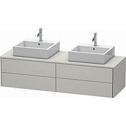 Duravit XSquare Waschtisch-Unterschrank XS4917B0707 160x40x54,8cm, 4 Schubkästen, beidseitig, Betongrau matt