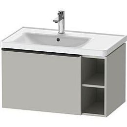 Duravit D-Neo Waschtisch-Unterschrank DE425800707 78,4 x 45,2 cm, Betongrau Matt, wandhängend, 1 Auszug, Regalelement seitlich