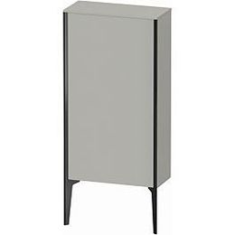 Duravit XViu Halbhochschrank XV1306LB207 50x24x89cm, schwarz matt, Tür links, betongrau matt