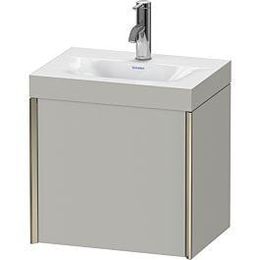 Duravit XViu Waschtisch-Unterschrank XV4631OB107C 45x33,3cm, 1 Tür, rechts, 1 Hahnloch, champagner matt, Rahmen C, betongrau matt