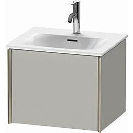 Duravit XViu Waschtisch-Unterschrank XV40310B107 51x42x39,7cm, 1 Auszug, champagner matt, betongrau matt