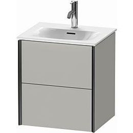 Duravit XViu Waschtisch-Unterschrank XV41310B207 51x42x55,7cm, 2 Schubkästen, schwarz matt, betongrau matt