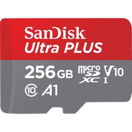 Sandisk Ultra® PLUS microSDXC™‐UHS‐I‐Karte, Micro-SDXC Speicherkarte, 256 GB, 160 MB/s