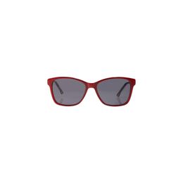 Tom Tailor Mädchen Cat Eye Unisex-Kindersonnenbrille, rot, Logo Print, Gr. ONESIZE