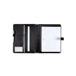 Alassio® Schreibmappe DIN A4, Fano, mit Schreibblock im A4-Format, schwarz