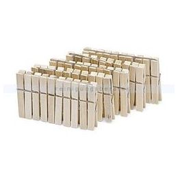 NÖLLE Wäscheklammer Nölle aus Holz, 50 Stück im Blockpack, 7 cm
