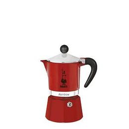 Bialetti Rainbow Espressokocher rot, 3 Tassen