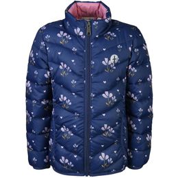 tausendkind essentials - Steppjacke BLUMEN in blau/rosa, Gr.98