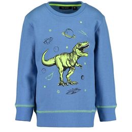 Blue Seven - Sweatshirt SPACE ADVENTURES – GALAXY GLOW IN THE DARK in blau, Gr.92