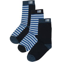 Finkid - Socken SUKAT KOLME 3er Pack in navy, Gr.27-30