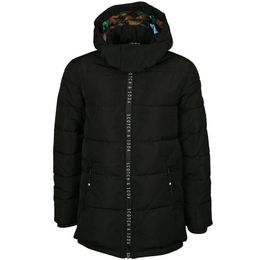 SCOTCH SHRUNK - Stepp-Jacke VOYAGE MONDIAL mit Kapuze in schwarz, Gr.104