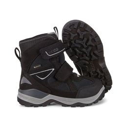 Ecco - Leder-Winterboots SNOW MOUNTAIN gefüttert in black/black, Gr.25