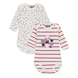 Kanz - Langarm-Body LAYETTE – CATWALK 2er-Pack in weiß, Gr.86