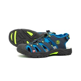 Trollkids - Trekking-Sandalen KIDS KVALVIKA in navy/viper green, Gr.28