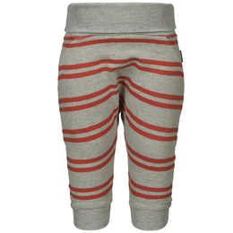 Sanetta - Sweat-Schlupfhose WINTER STRIPES gestreift in grau melange, Gr.80