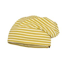 MaxiMo - Jersey-Beanie STRIPES in strohgold, Gr.51