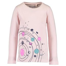 Blue Seven - Langarmshirt COSMIC LOVE – PLANETS in rosa, Gr.92