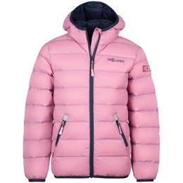 Trollkids - Daunen-Steppjacke DOVREFJELL in mauve/navy, Gr.104