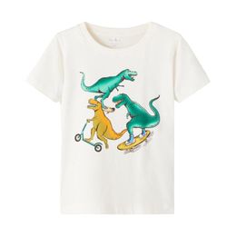 name it - T-Shirt NMMBIS PLAYING DINOS in jet stream, Gr.98