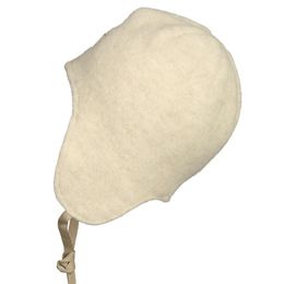 Pickapooh - Wollfleece-Mütze JACK gefüttert in natur melange, Gr.56