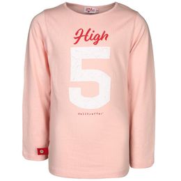 Volltreffer - Langarm-Shirt NUMBER 5 in rosa, Gr.92