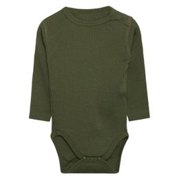 HUST & CLAIRE Hust & Claire - Langarm-Body BERRY mit Wolle in olive, Gr.62