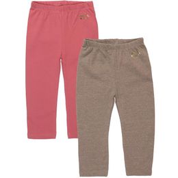 Mayoral - Leggings COLOR DUO 2er Pack in braun/mauve, Gr.86