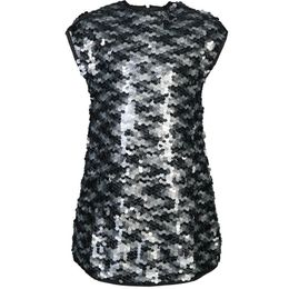 Boboli - Kleid SILVER mit Pailletten in schwarz, Gr.140