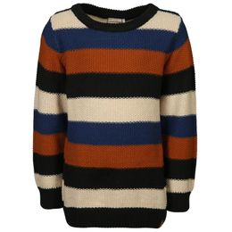 Minymo - Strick-Pullover MULTI BOY in jet black, Gr.104